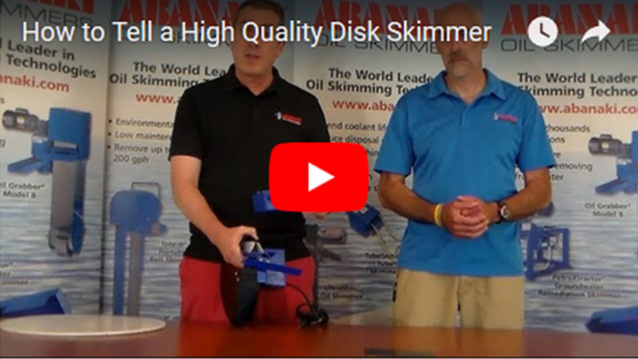 How Do Disk Oil Skimmers Work? | Abanaki
